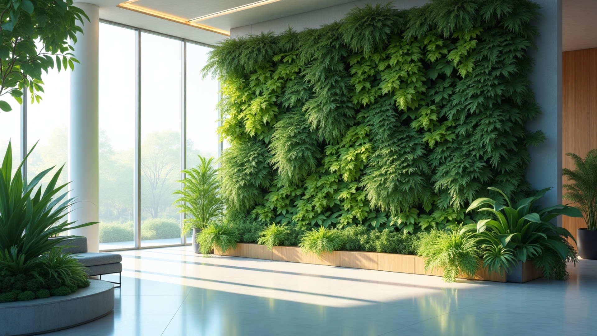 🌿 The Science Behind Indoor Green Walls: How They Reduce Temperature ...